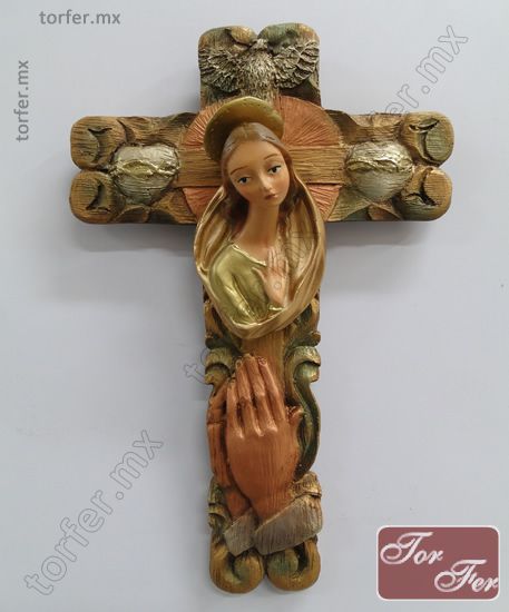 CRUZ CHICA MADONA CON AUREOLA – ME32445E - Torfer - Imaginación de ...
