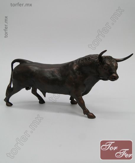 TORO MEDIANO BRONCE VIEJO – E26048A - Torfer - Imaginación de Escultura